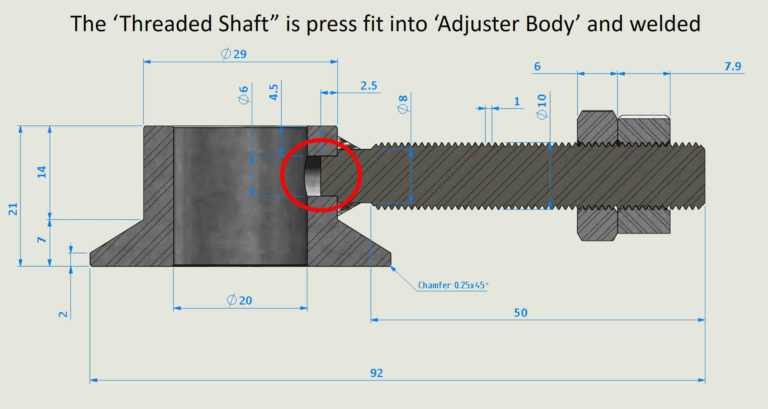 H-D Aermacchi 39984-69P, REAR CHAIN ADJUSTER ASSEMBLY Adjuster Body ...