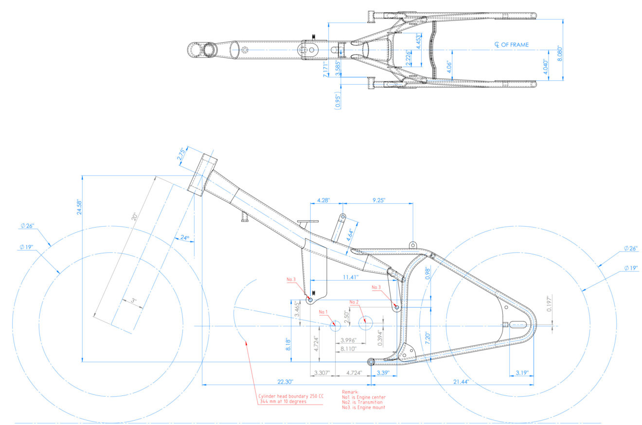 Harley-Davidson Aermacchi short track frame - Global Dimension