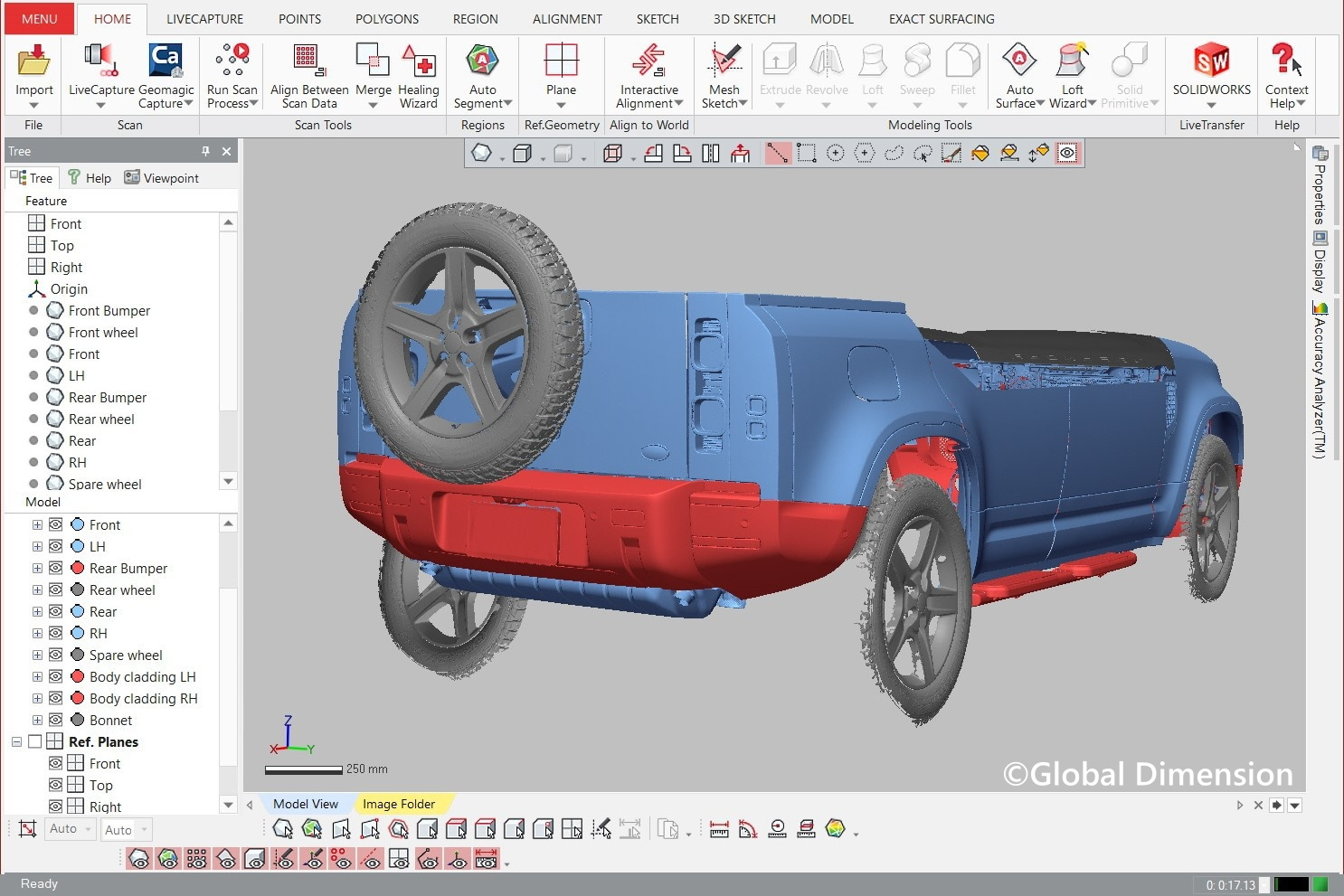 3D Laser Scanning a Land Rover Defender 2020 - Global Dimension