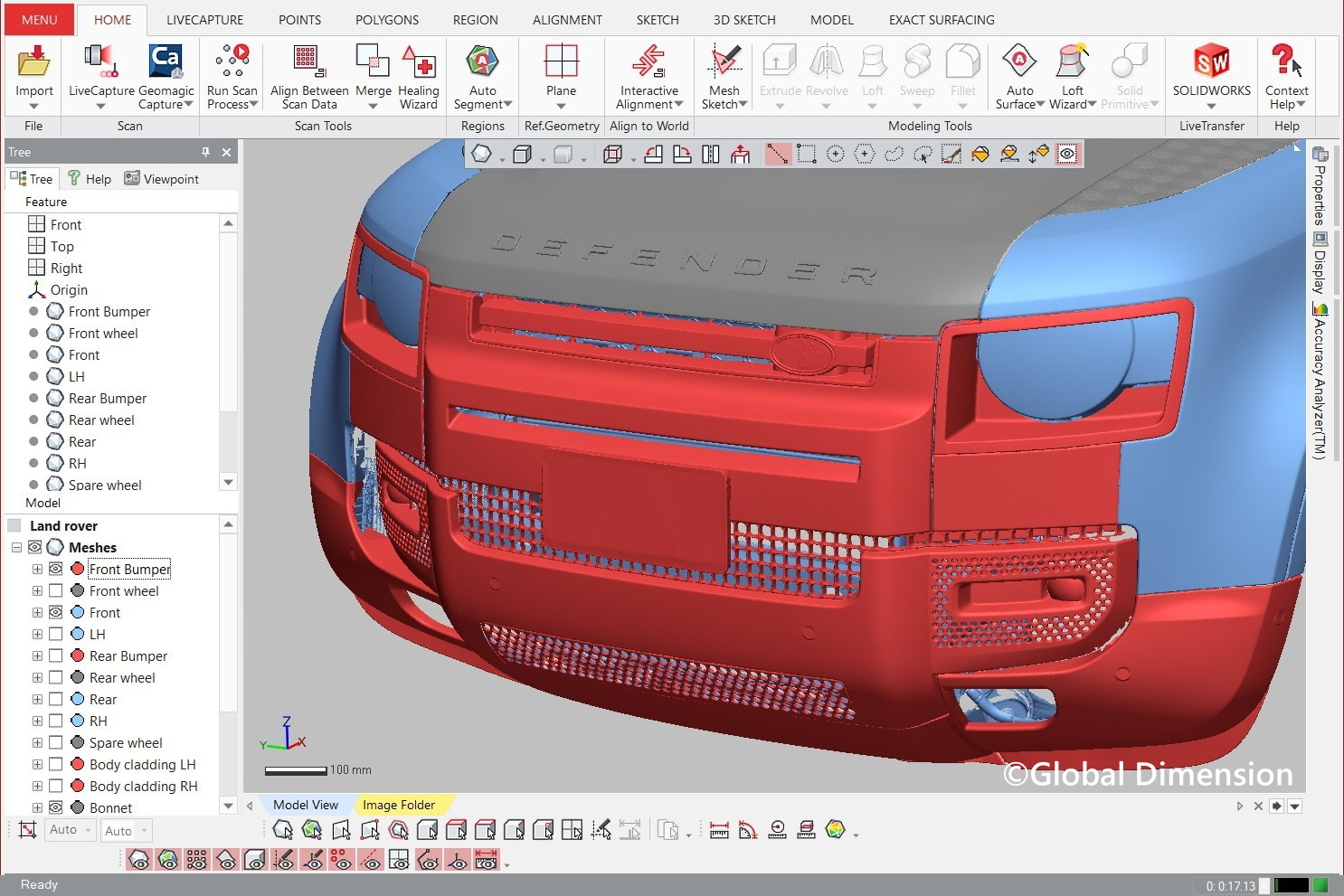 3D Laser Scanning a Land Rover Defender 2020 - Global Dimension