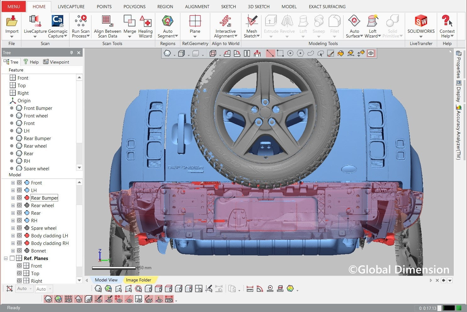 3D Laser Scanning a Land Rover Defender 2020 - Global Dimension